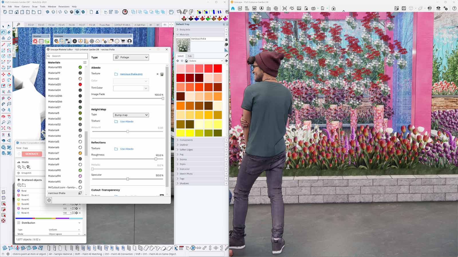 How I Enhance Vegetation in Enscape for the Philadelphia Flower Show